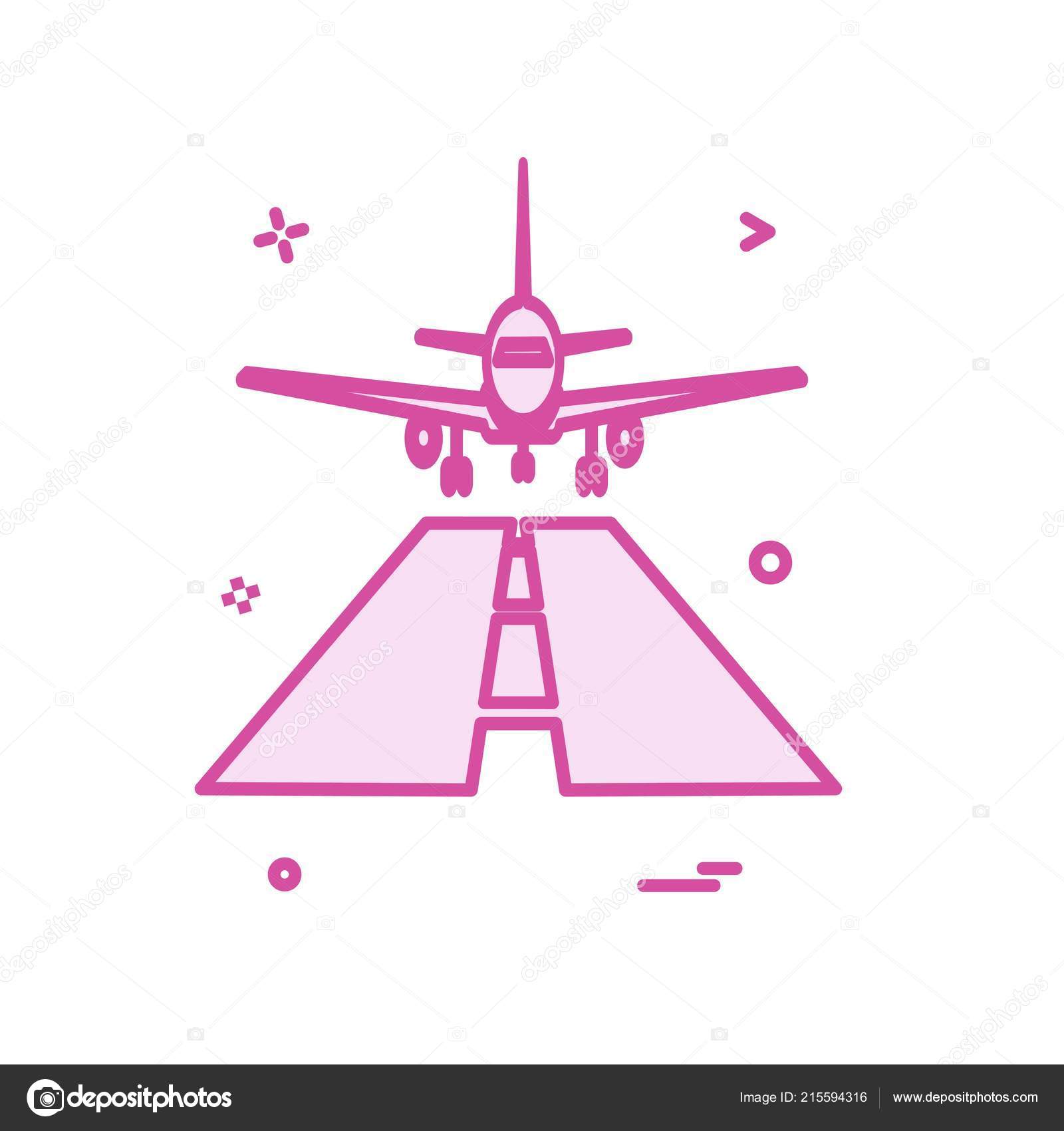 Plane Icon Design Vector Stock Vector by ©ibrandify 215594316