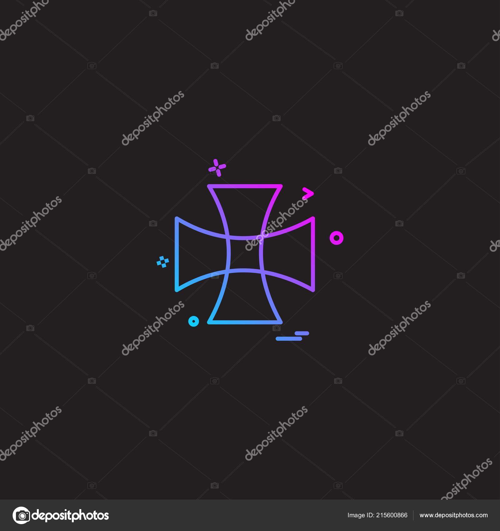 Cross Icon Design Vector Stock Vector by ©ibrandify 215600866