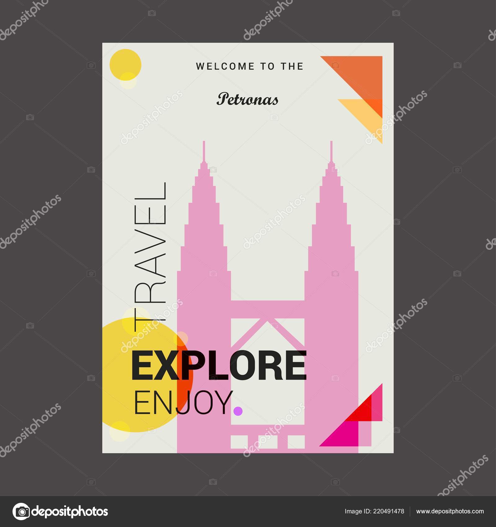 Welcome Petronas Kuala Lumpur Malaysia Explore Travel Enjoy Poster ...