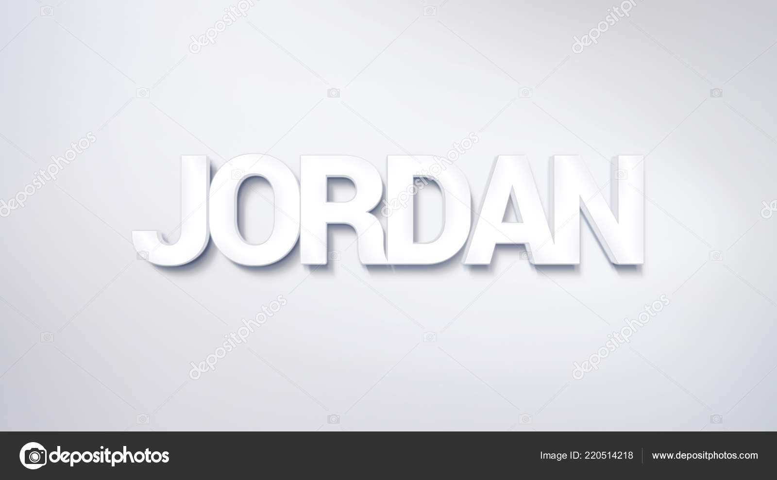 Jordan Text Design Calligraphy Typography Poster Usable Wallpaper