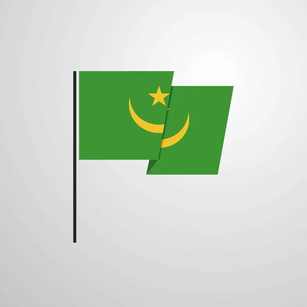 Mauritania Waving Flag Vector Illustration Stock Vector By ©ibrandify
