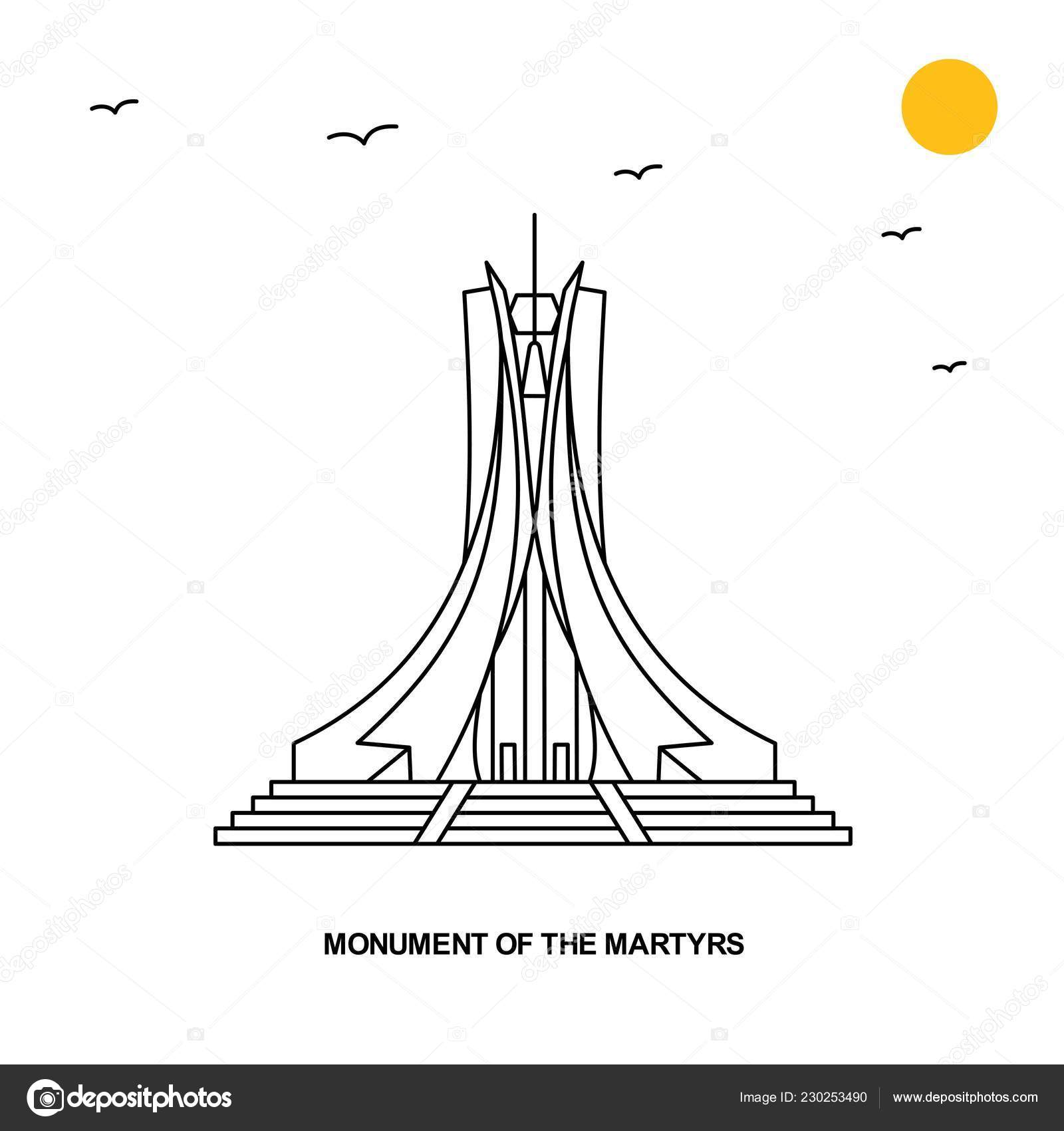 Monument Martyrs Monument World Travel Natural Illustration Background ...