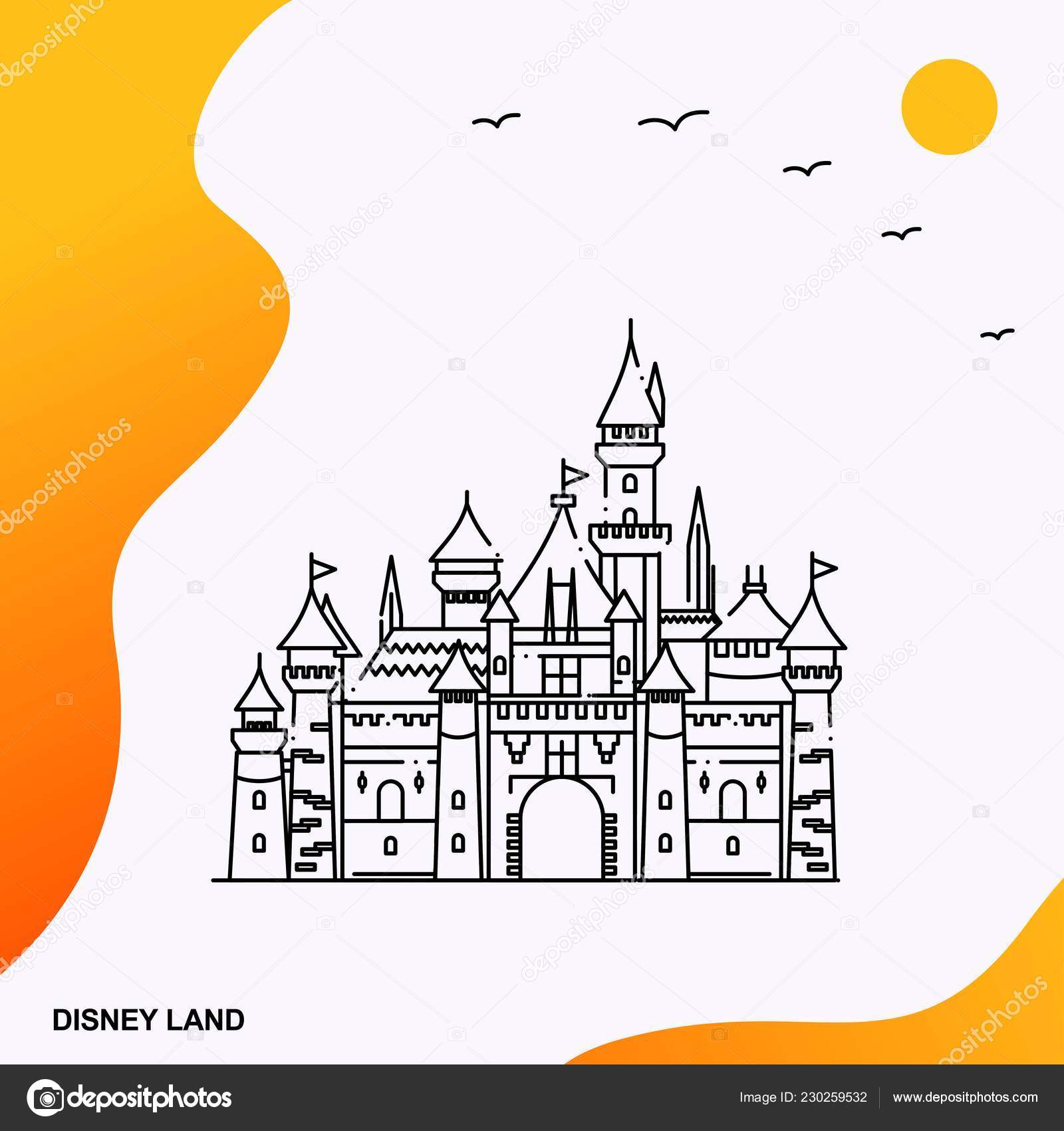 Disneyland Castle Vector