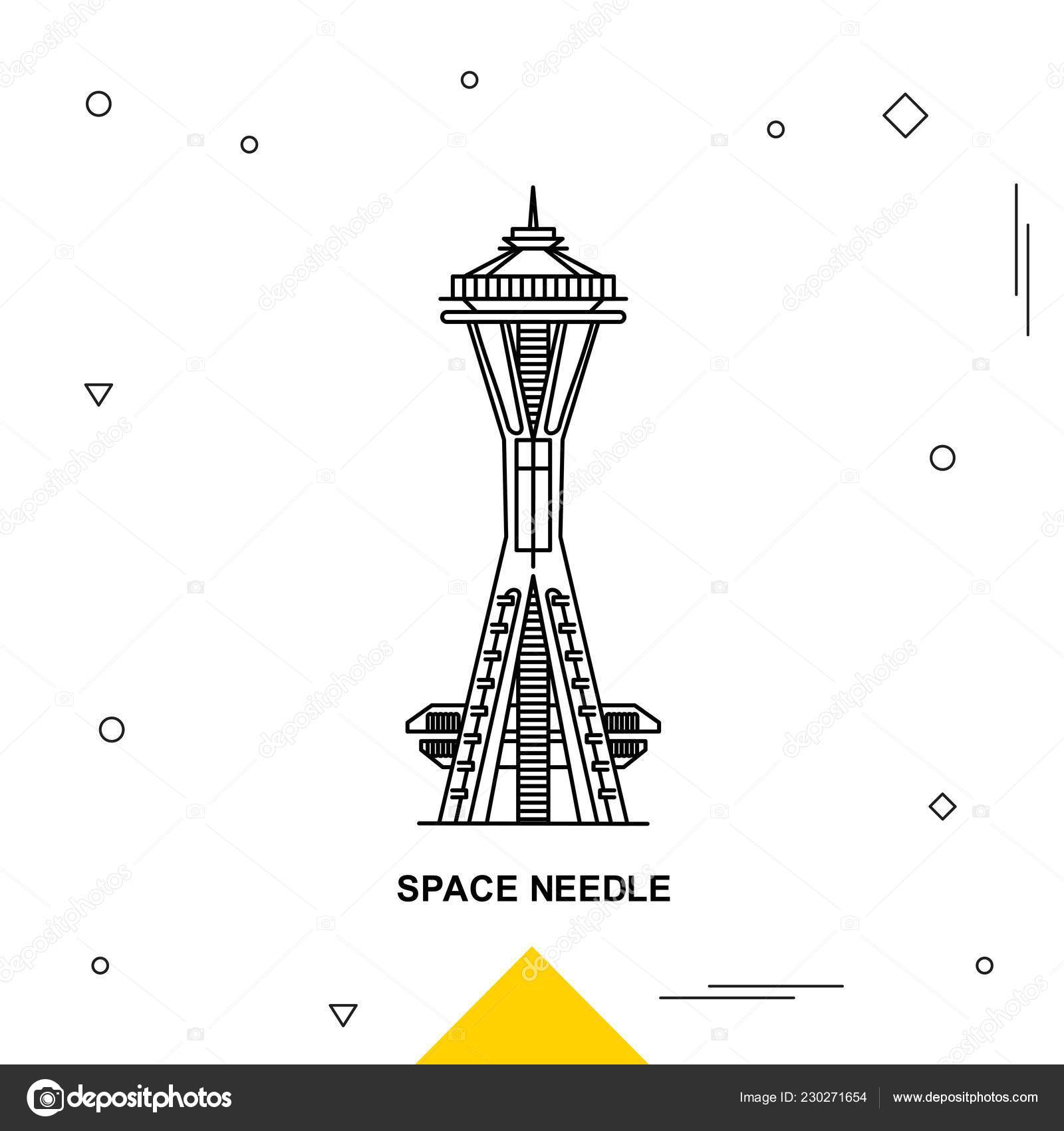 Space Needle Vector Illustration Stock Vector Image by ©ibrandify ...