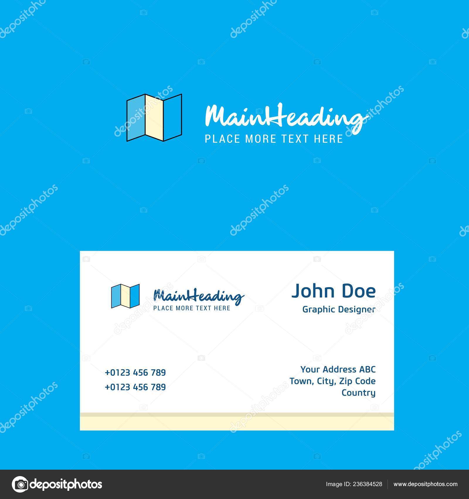 Map Logo Design Business Card Template Elegant Corporate Identity ...