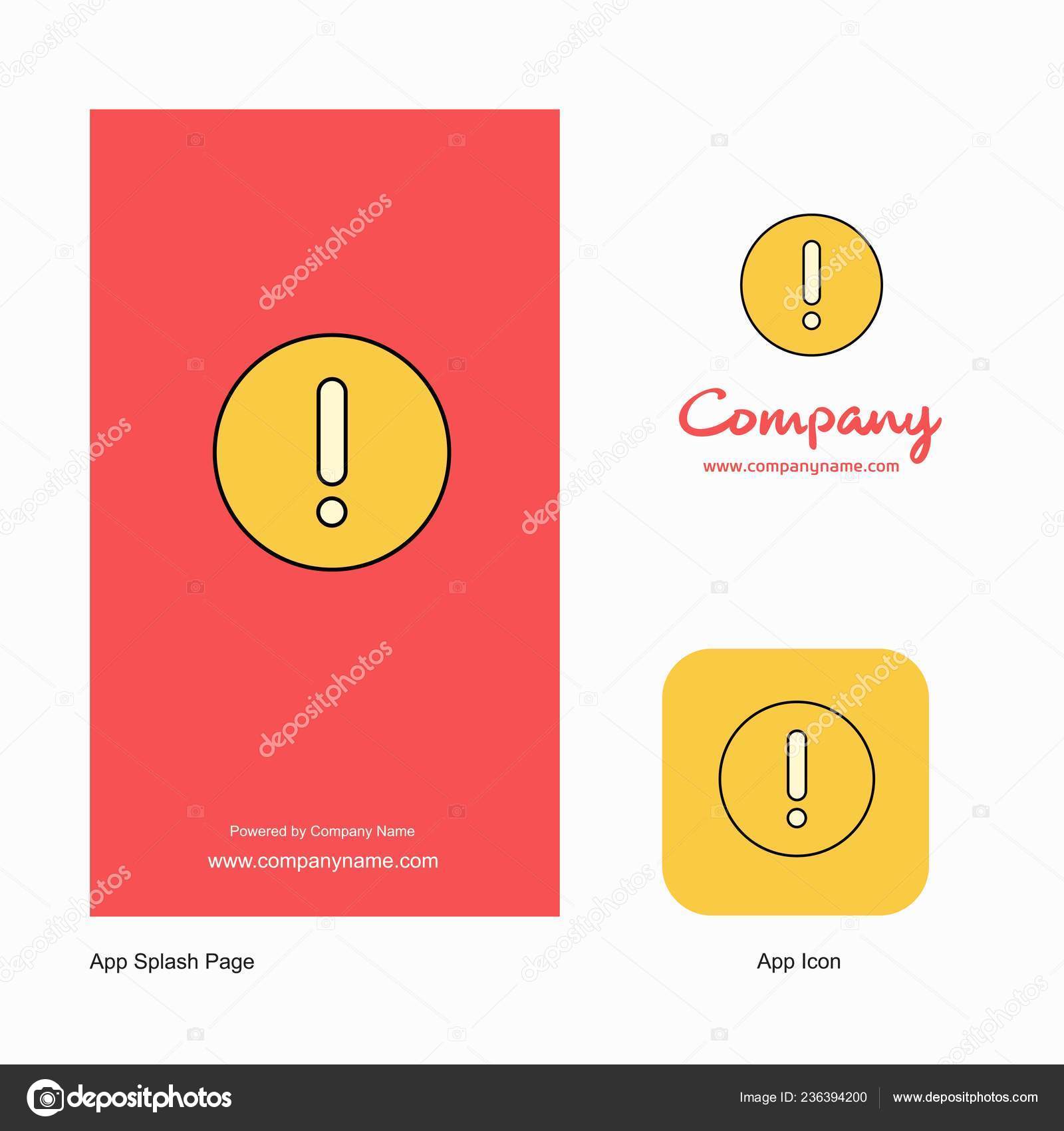 Error Company Logo App Icon Splash Page Design Creative Business Stock ...