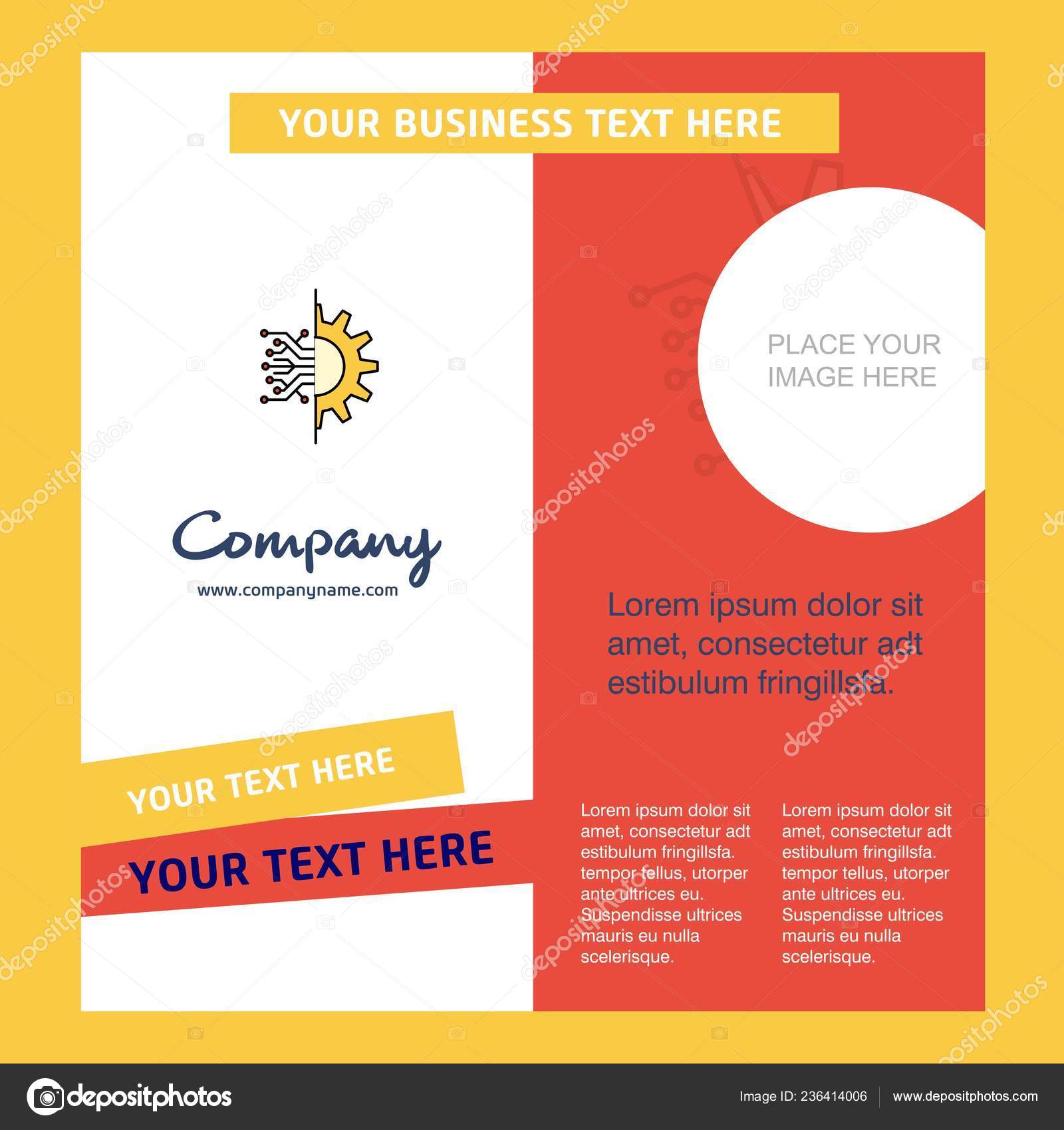 Company Brochure Template Vector Business Template Stock Vector by ...