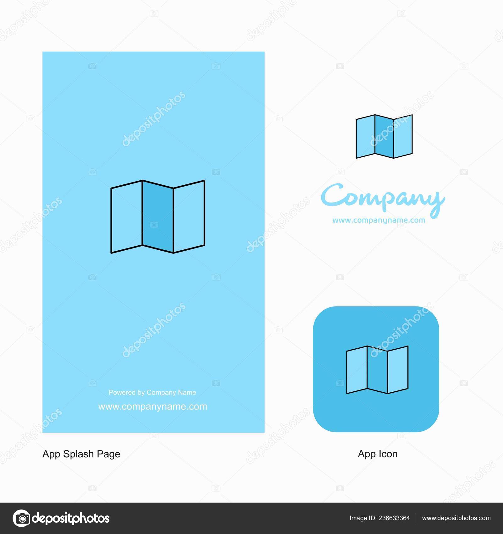 Map Company Logo App Icon Splash Page Design Creative Business Stock ...