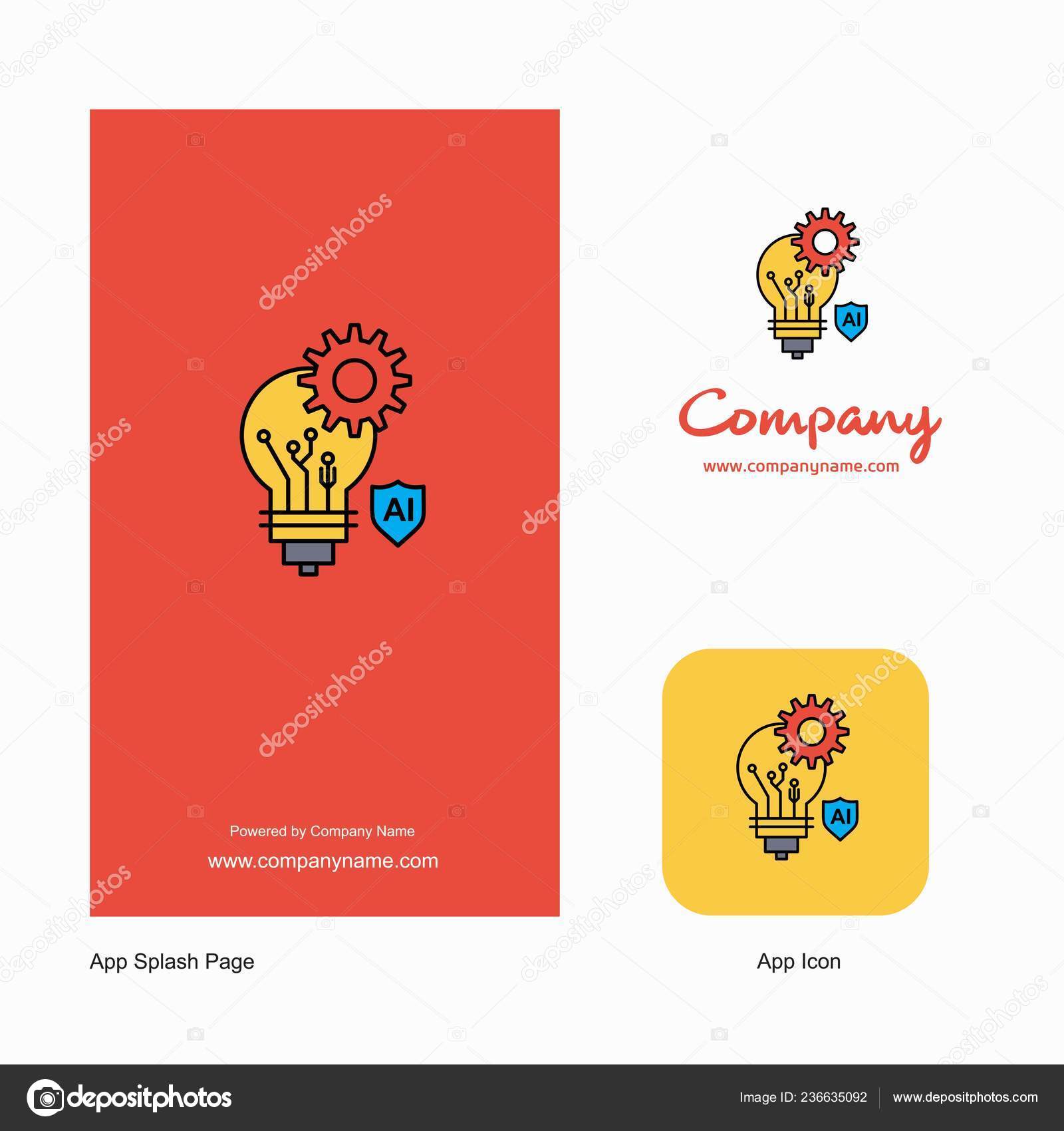 Bulb Setting Company Logo App Icon Splash Page Design Creative Stock ...