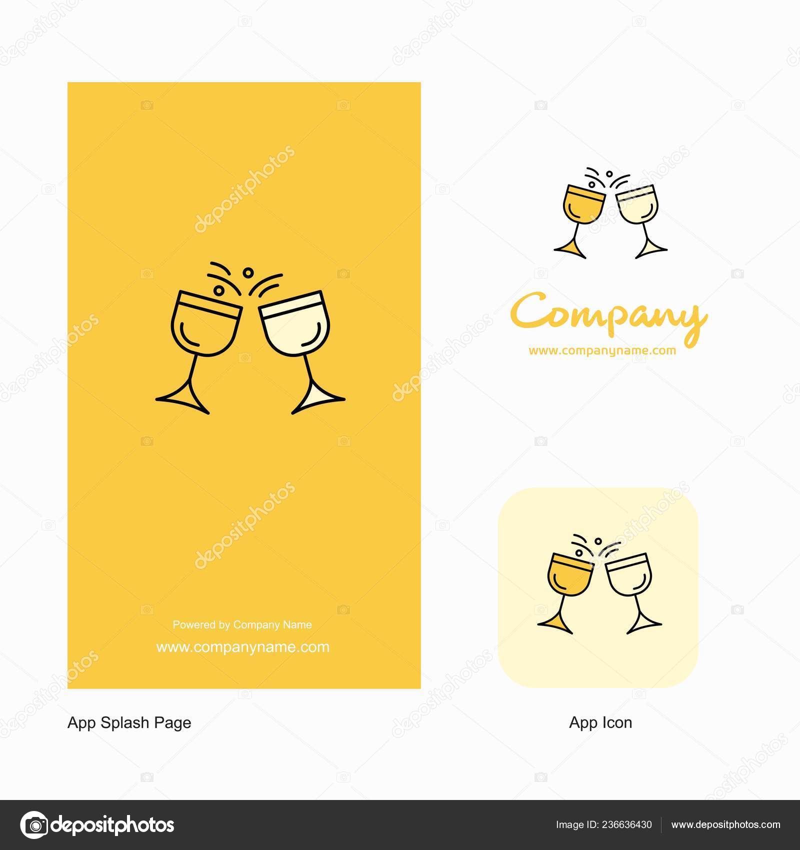 Cheers Company Logo App Icon Splash Page Design Creative Business Stock ...