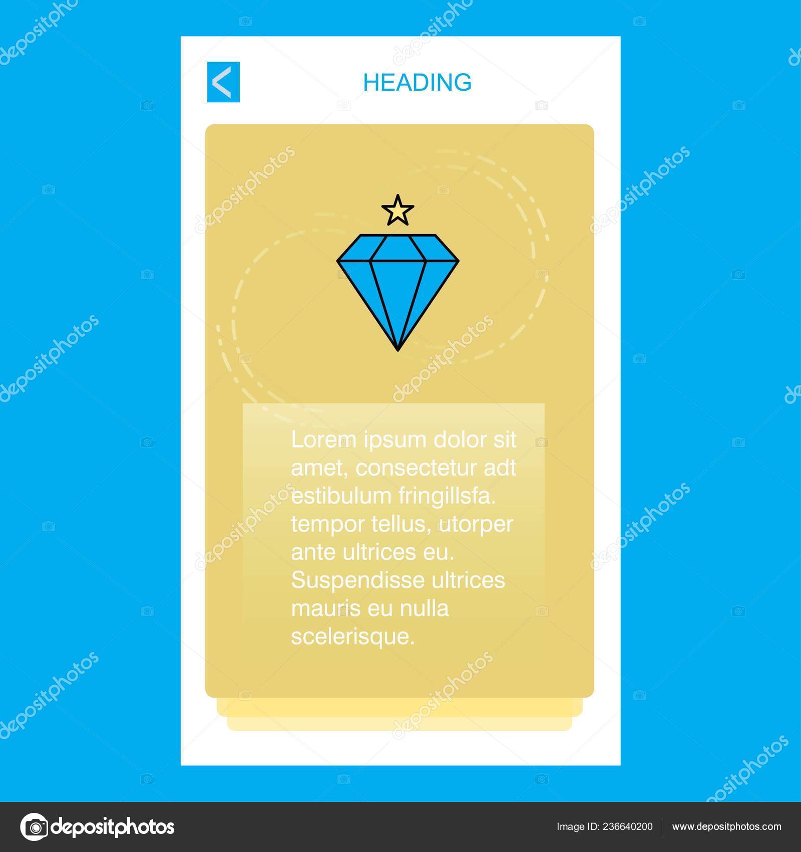 Diamond Mobile Vertical Banner Design Design Vector — Stock Vector ...