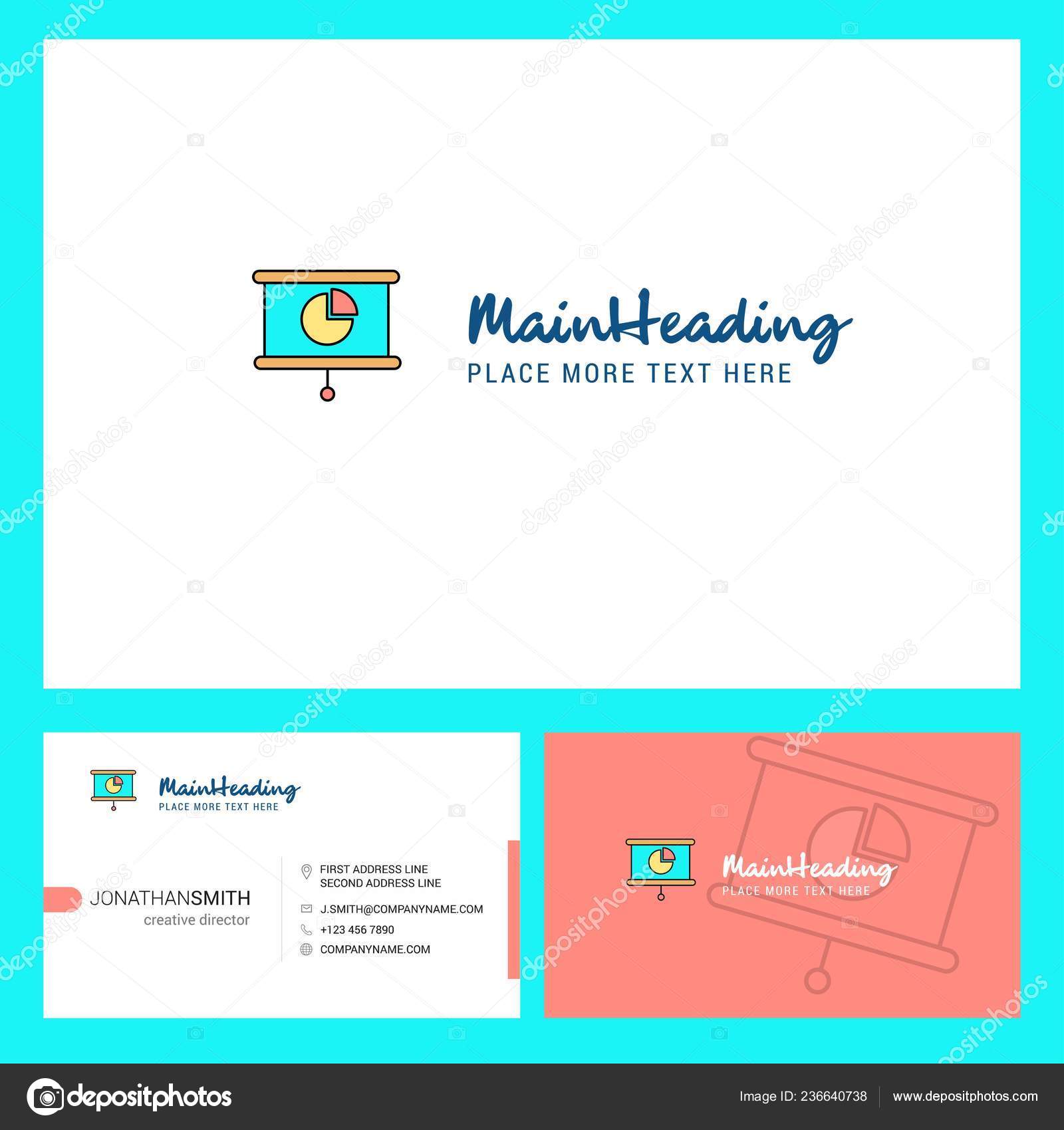 Desain Presentasi Logo Dengan Tagline Front Dan Back Busienss Card ...