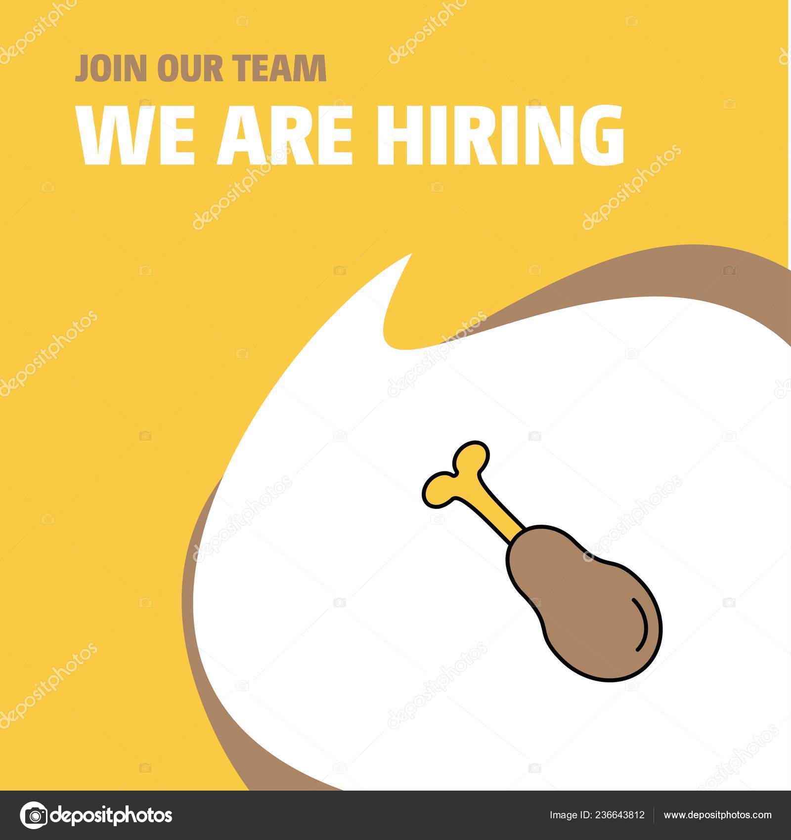 Join Our Team Busienss Company Chicken Lollypop Hiring Poster Callout ...