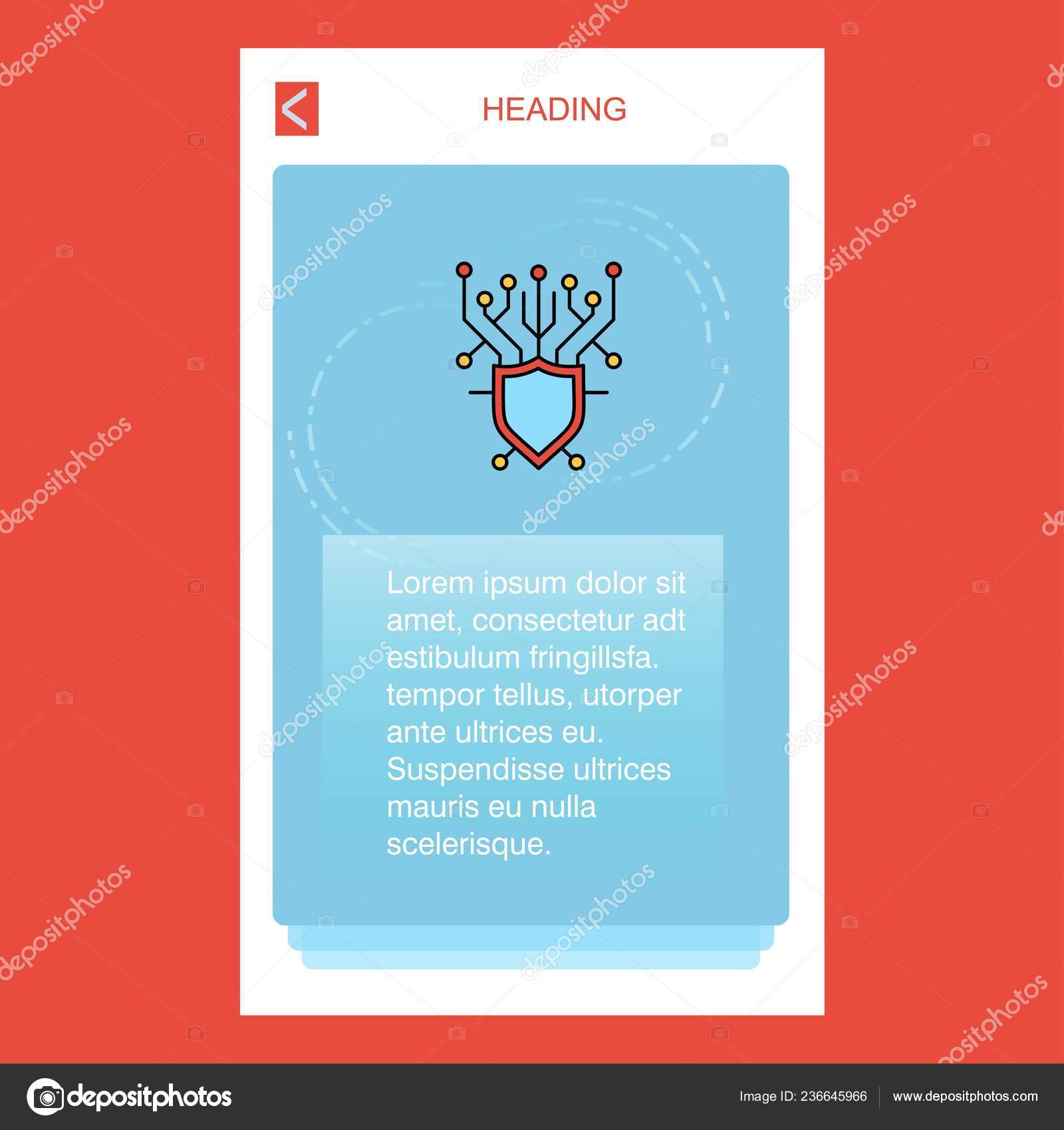 Cyber Security Mobile Vertical Banner Design Design Vector Stock Vector ...