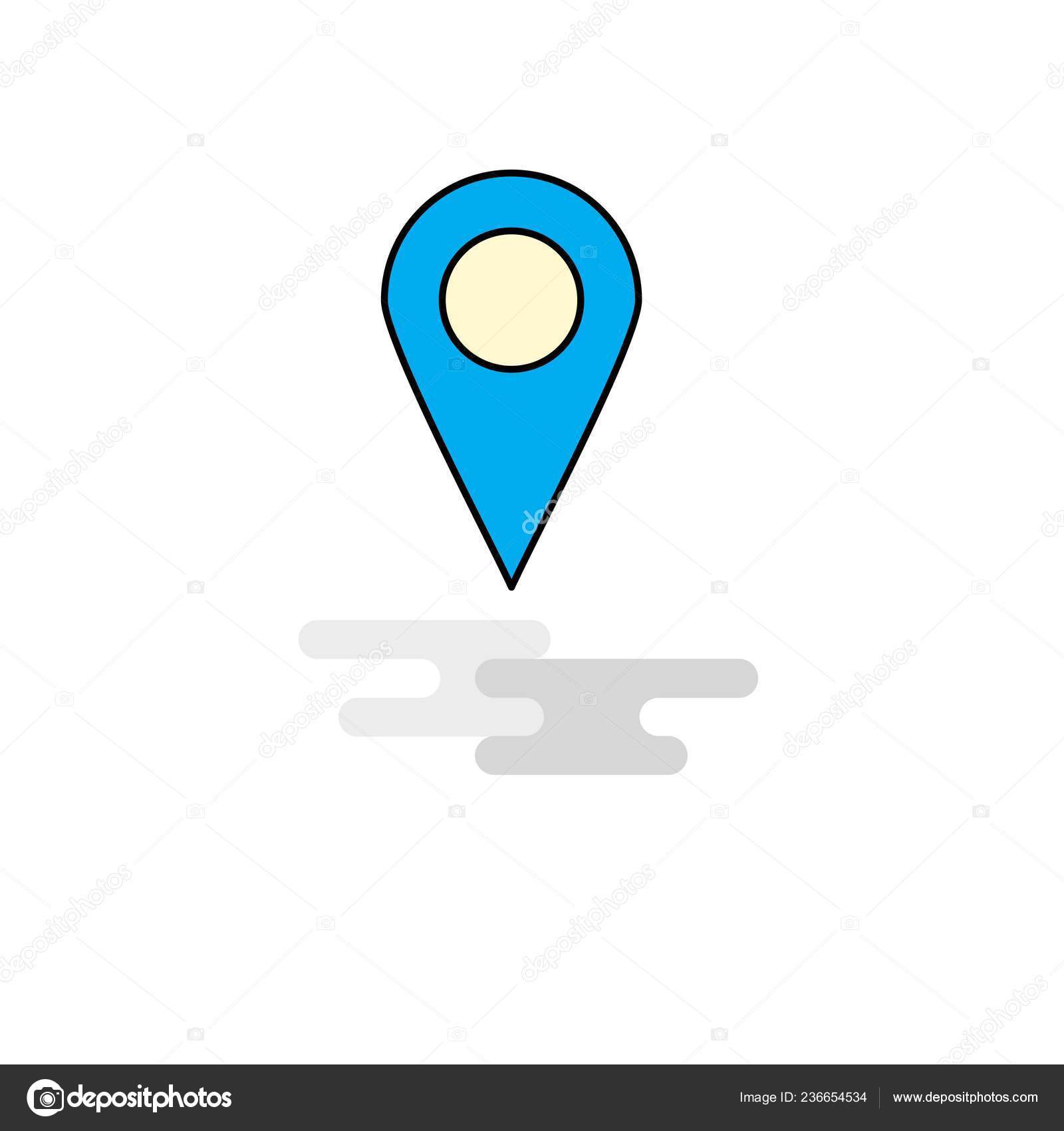 Flat Map Location Icon Vector Stock Vector by ©ibrandify 236654534