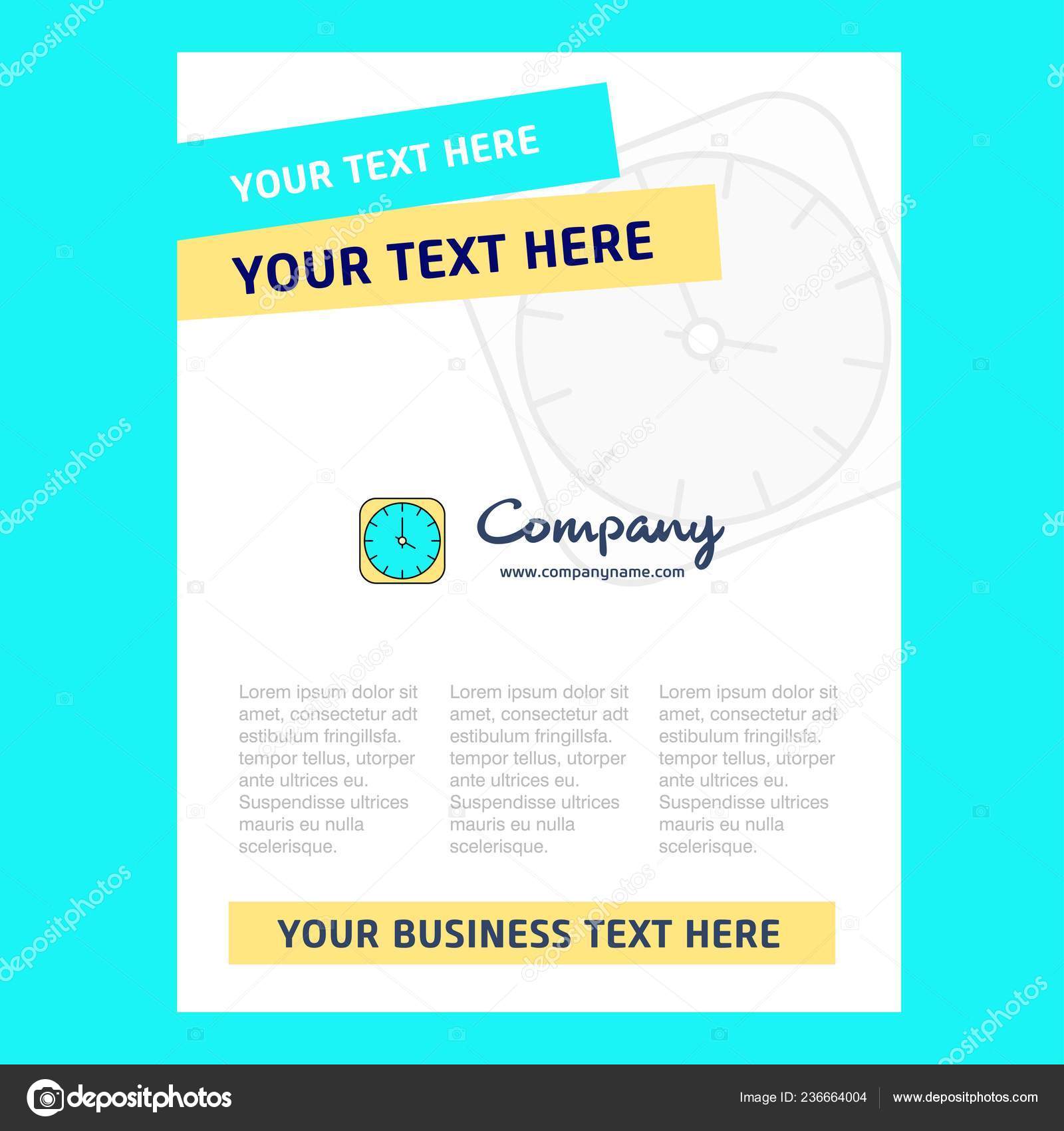 Title Page Design Company Profile Annual Report Presentations Leaflet ...