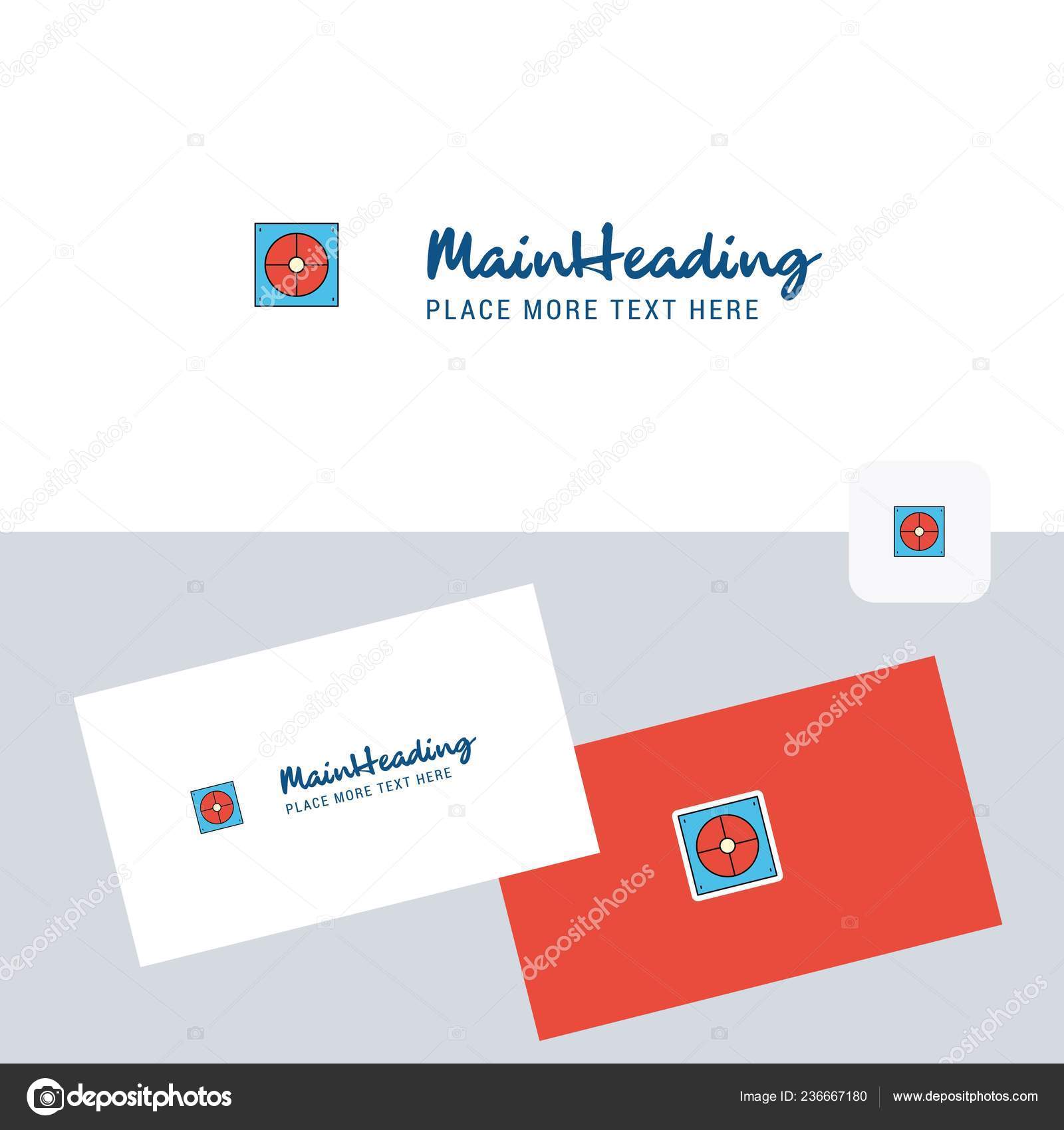Target Vector Logotype Business Card Template Elegant Corporate ...