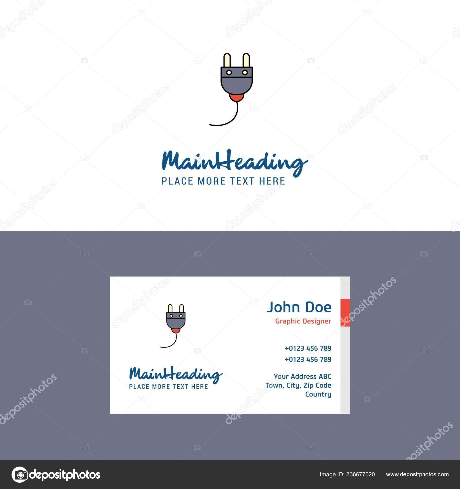 Plough Logo Plano Plantilla Tarjeta Visita Diseño Del Logotipo Busienss ...