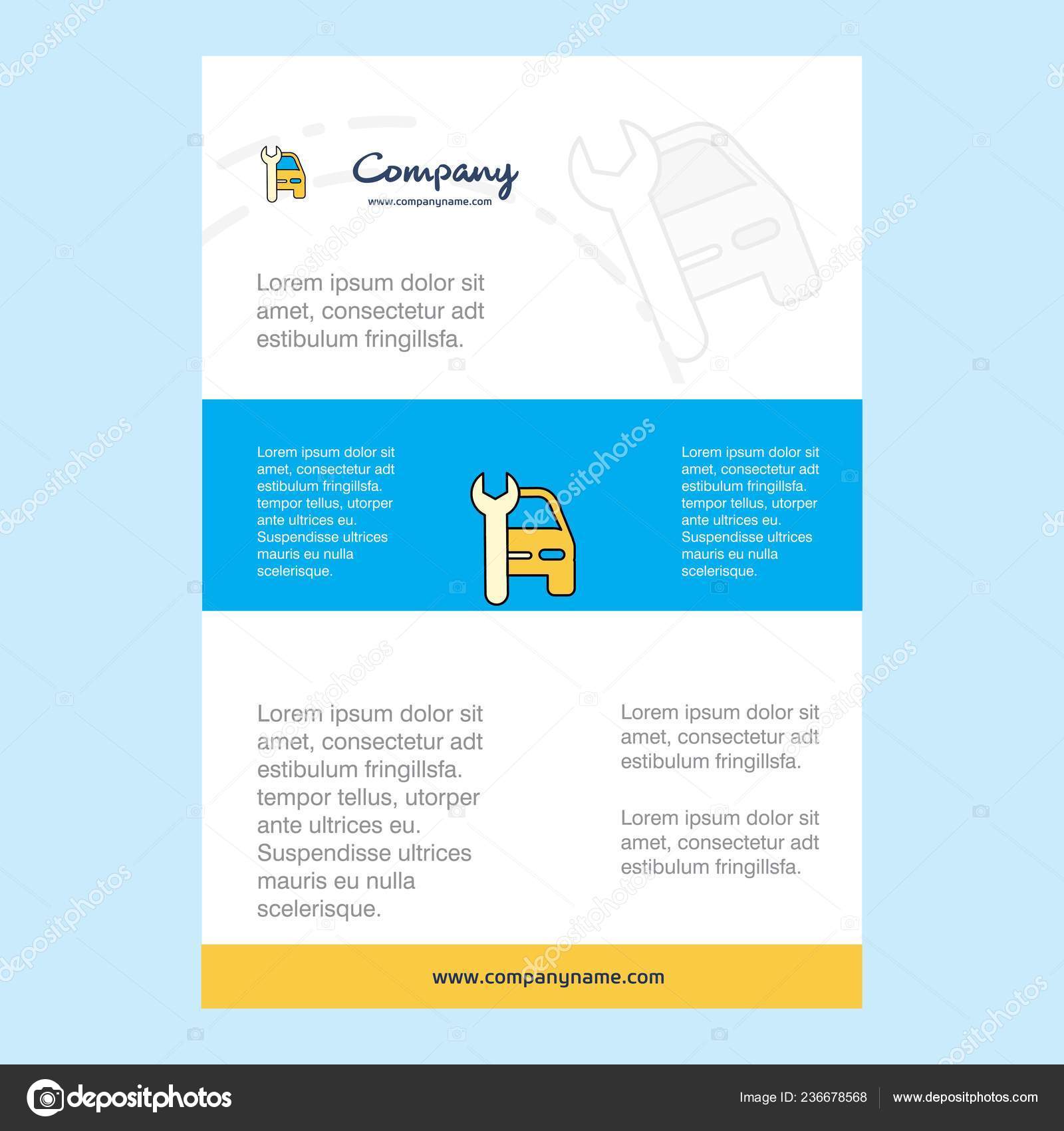 Template Layout Car Garage Comany Profile Annual Report Presentations ...