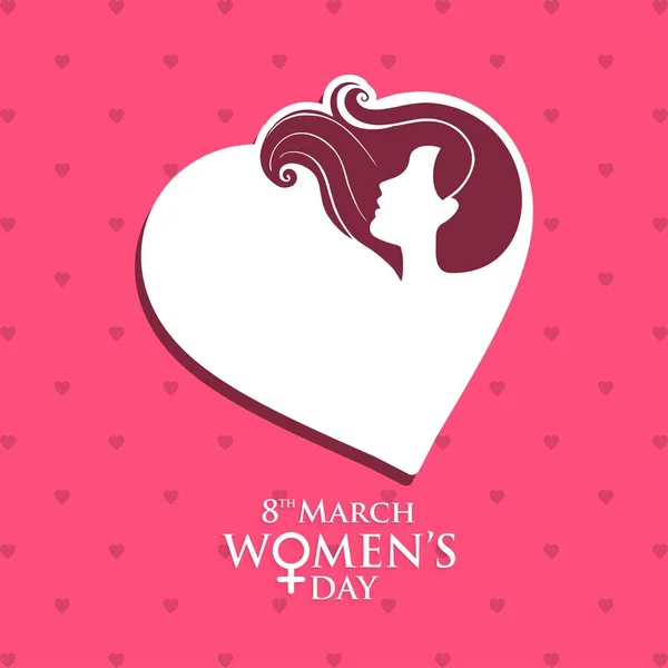 8 March logo vector design with international women's day backgr Stock ...