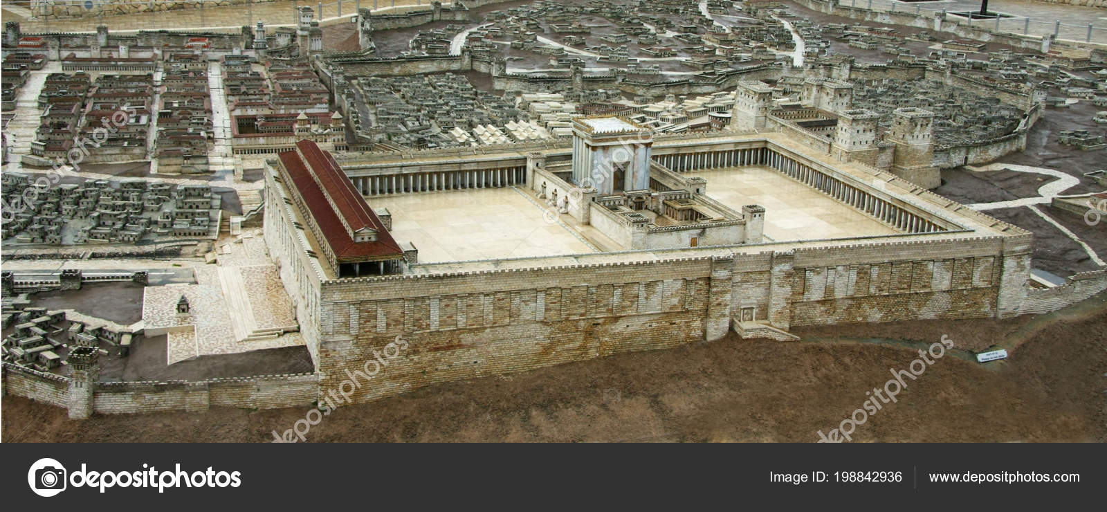 Model Second Temple Jerusalem Israel — Stock Editorial Photo ...