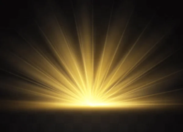 Glowing Light Sun Rays Effect Background Stock Vector Image by ...