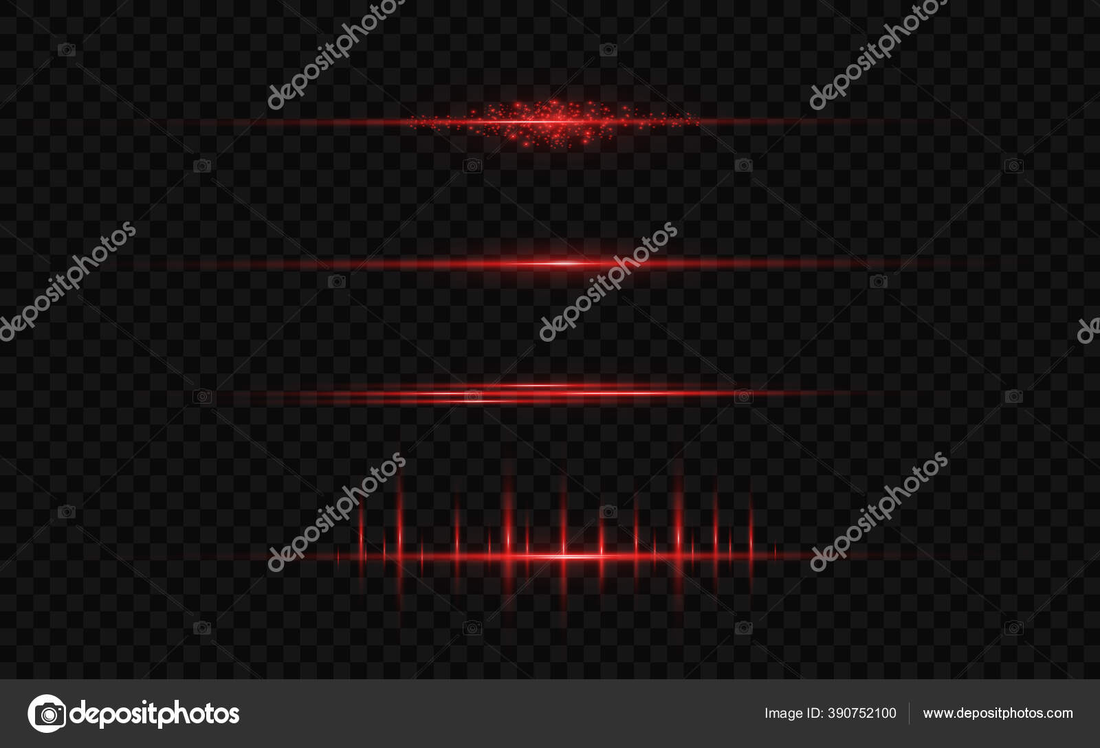 Red horizontal line. Stock Vector by ©roman11998866@gmail.com 390752100