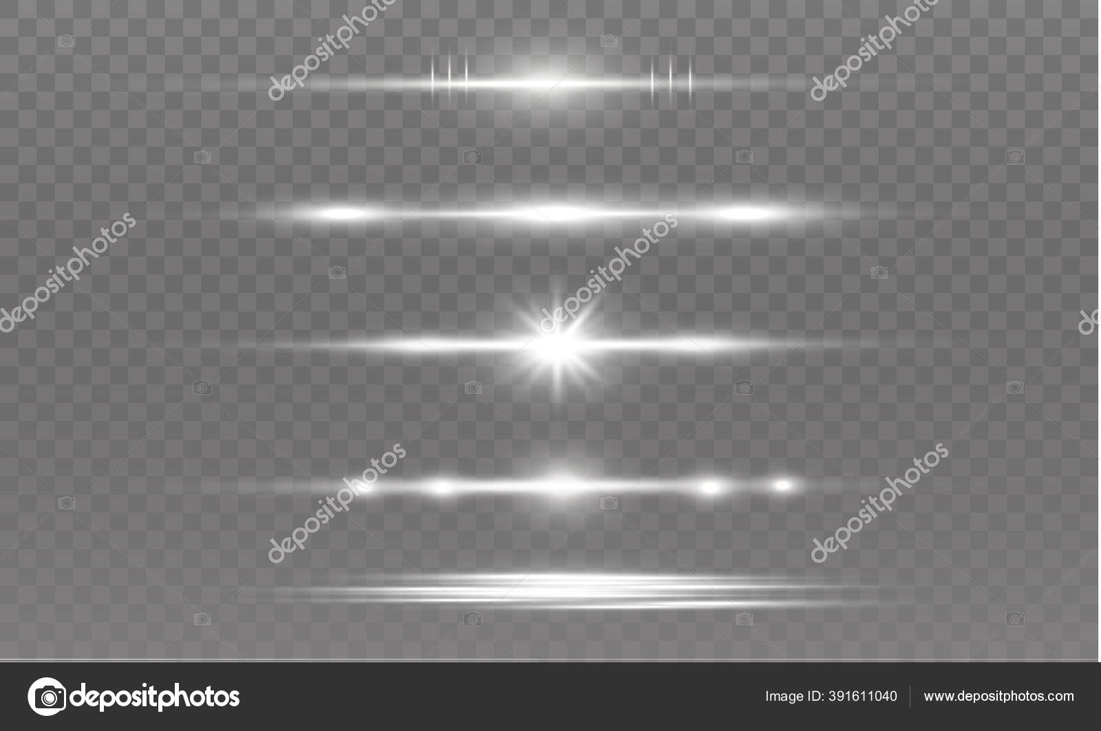 White horizontal line. Stock Vector by ©roman11998866@gmail.com 391611040