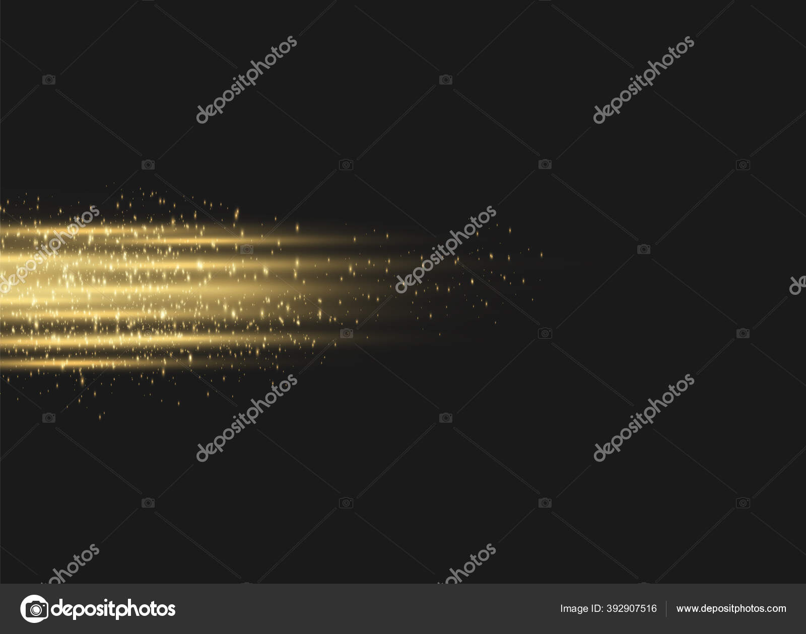 Yellow light rays. Stock Vector by ©roman11998866@gmail.com 392907516