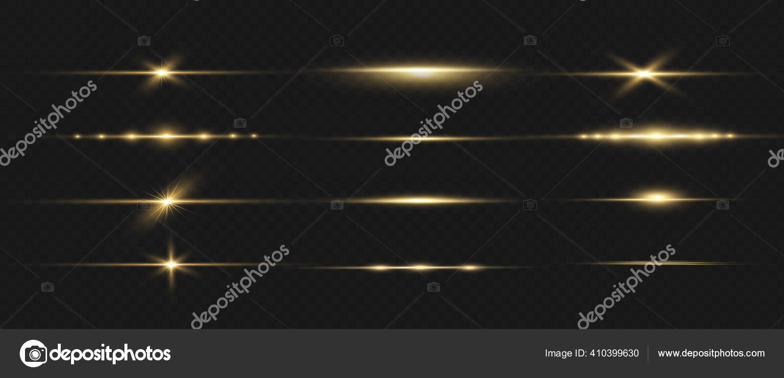 Yellow horizontal line. Stock Vector by ©roman11998866@gmail.com 410399630