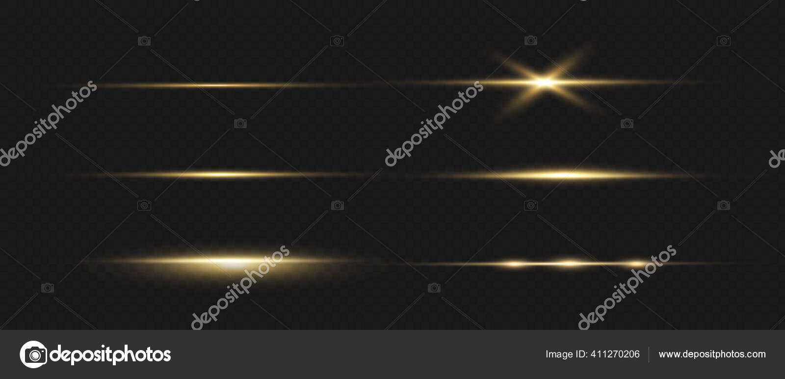 Yellow horizontal line. Stock Vector by ©roman11998866@gmail.com 411270206