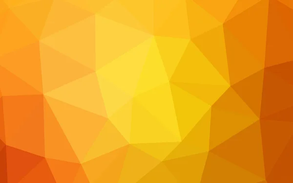 Light Orange vector polygon abstract backdrop. Geometric illustration ...