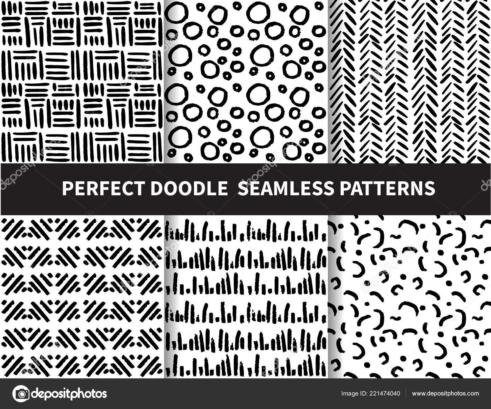 Different Beautiful Classic Linear Dot Patterns Endless Texture Can ...