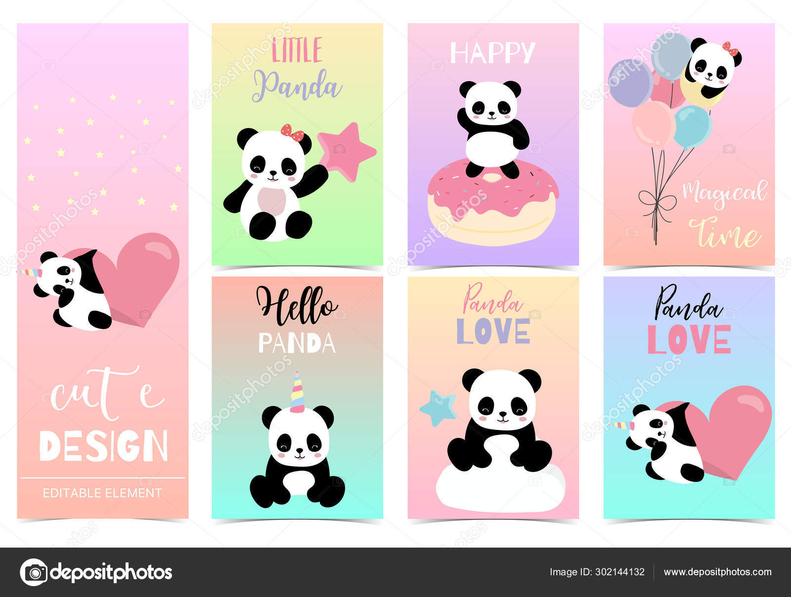 Colorful Panda Wallpaper
