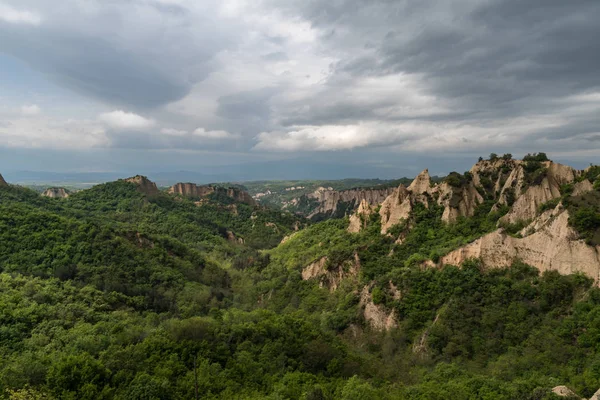 Rozhen pyramids -a unique pyramid shaped mountains cliffs in Bulgaria ...