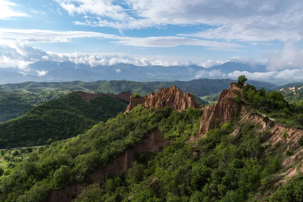 Rozhen pyramids -a unique pyramid shaped mountains cliffs in Bulgaria ...