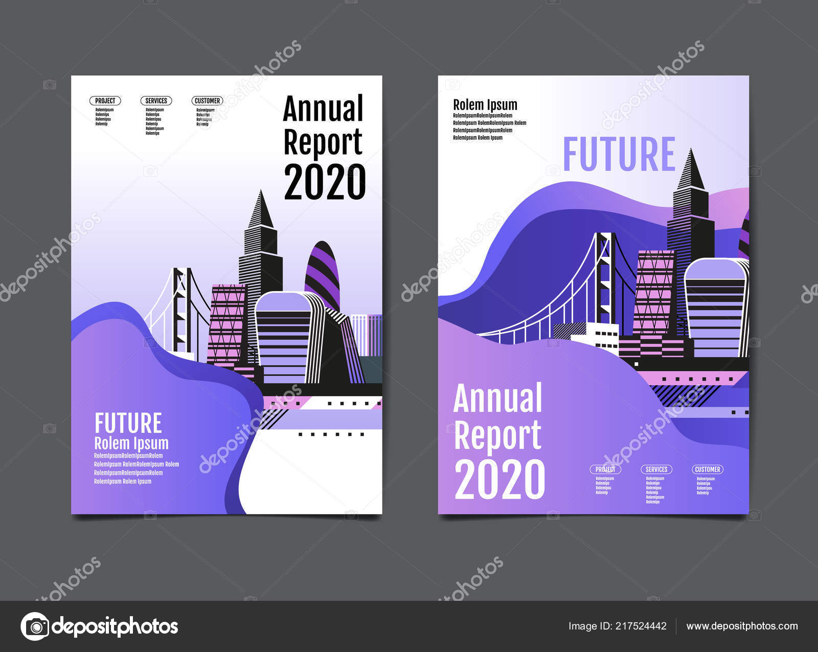 Annual Report 2019 2020 Future Business Template Layout Design ...