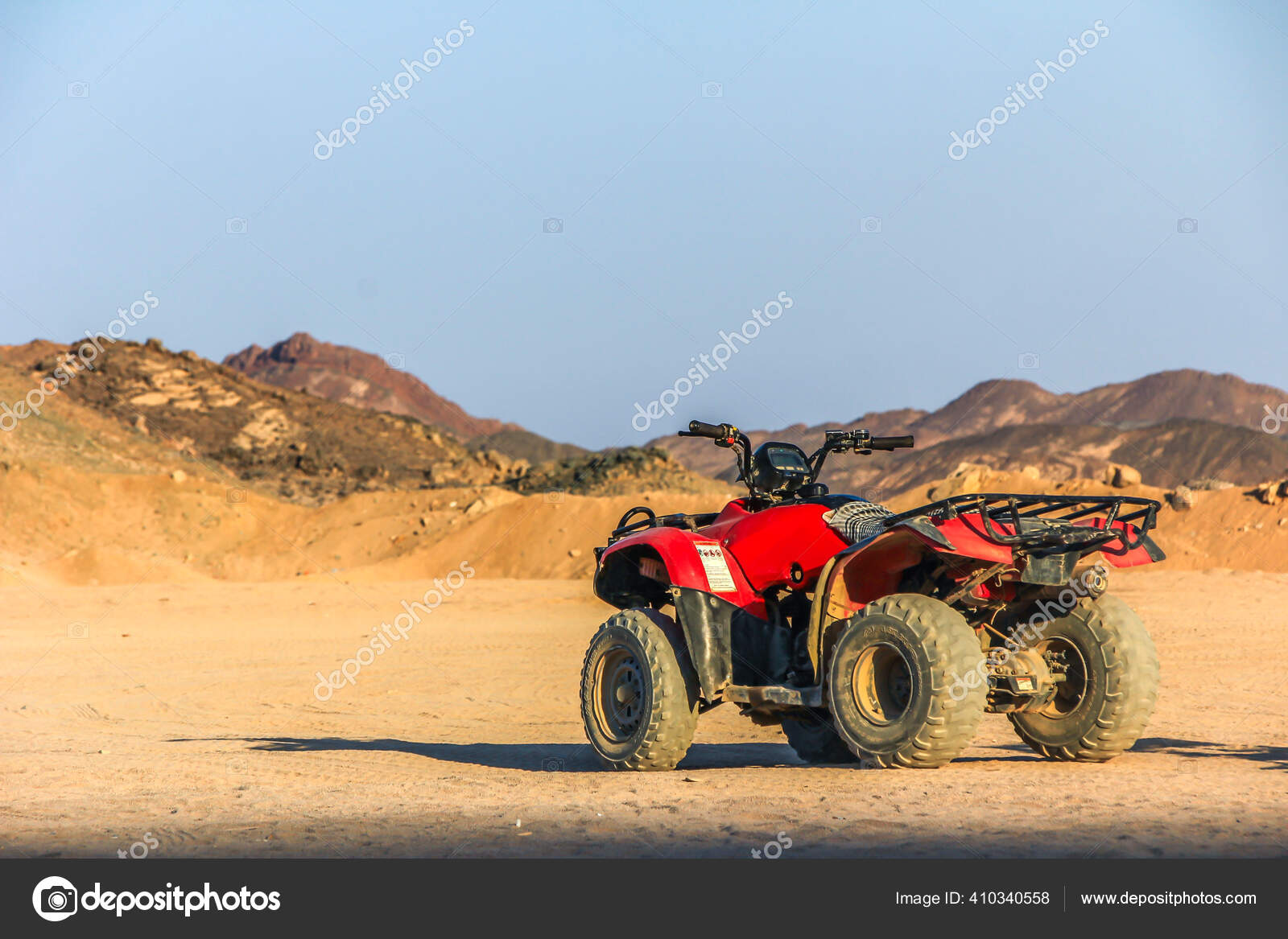 2012 Hurghada Egypt Atv Desert Background Mountains Safari Quad Bikes ...