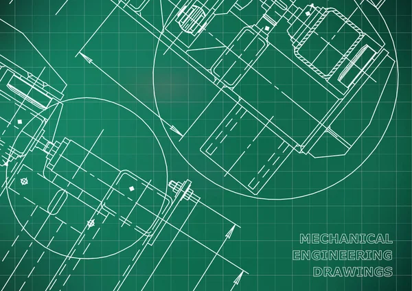 Mechanical Engineering drawing. Blueprints. Mechanics. Cover ...