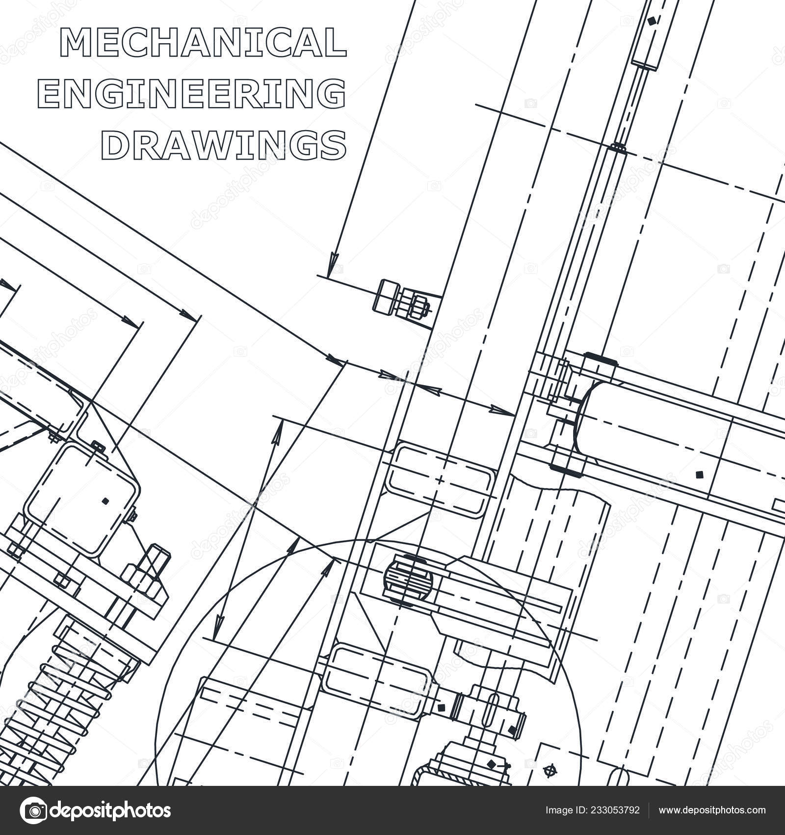 Blueprint Vector Engineering Illustration Computer Aided Design Systems ...