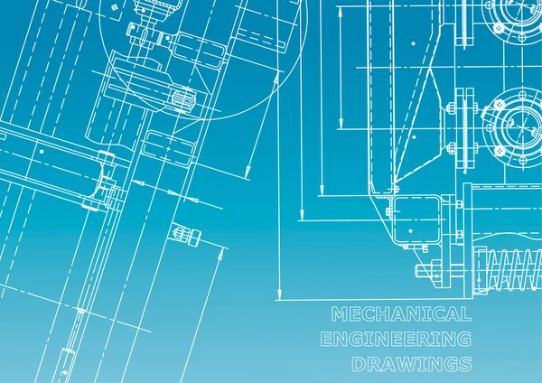 Blueprint. Vector engineering illustration. Computer aided design ...
