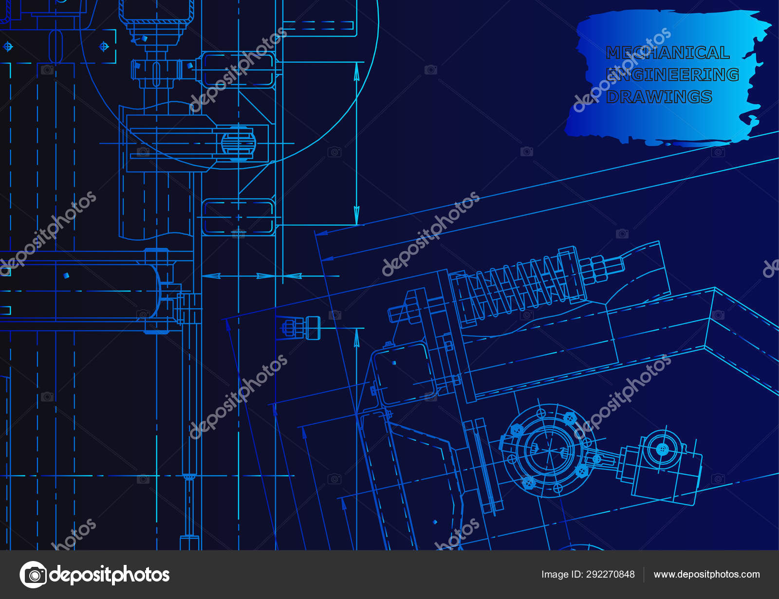 Vector engineering illustration Stock Vector by ©Bubushonok 292270848