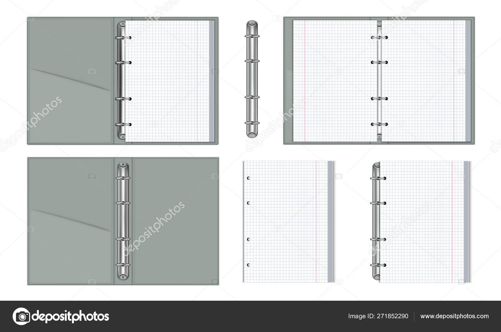 Set open ring binder folder Stock Vector by ©danilina.olga.gmail.com ...