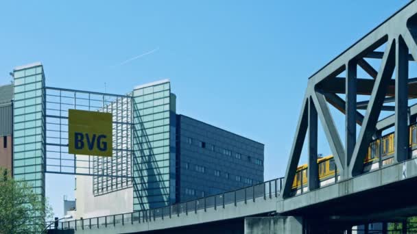Administration Building of BVG With BVG Logo And Train, Zoom — Stock ...