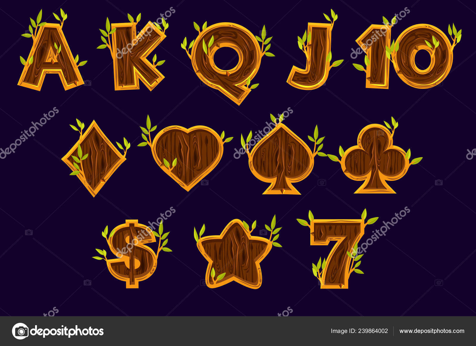 Slot Machine Symbols Icons