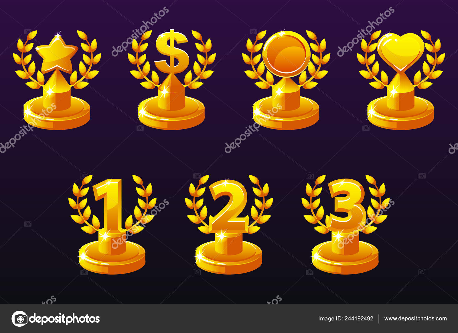3rd Place Trophy Clipart