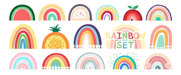 Boho rainbow imágenes de stock de arte vectorial | Depositphotos