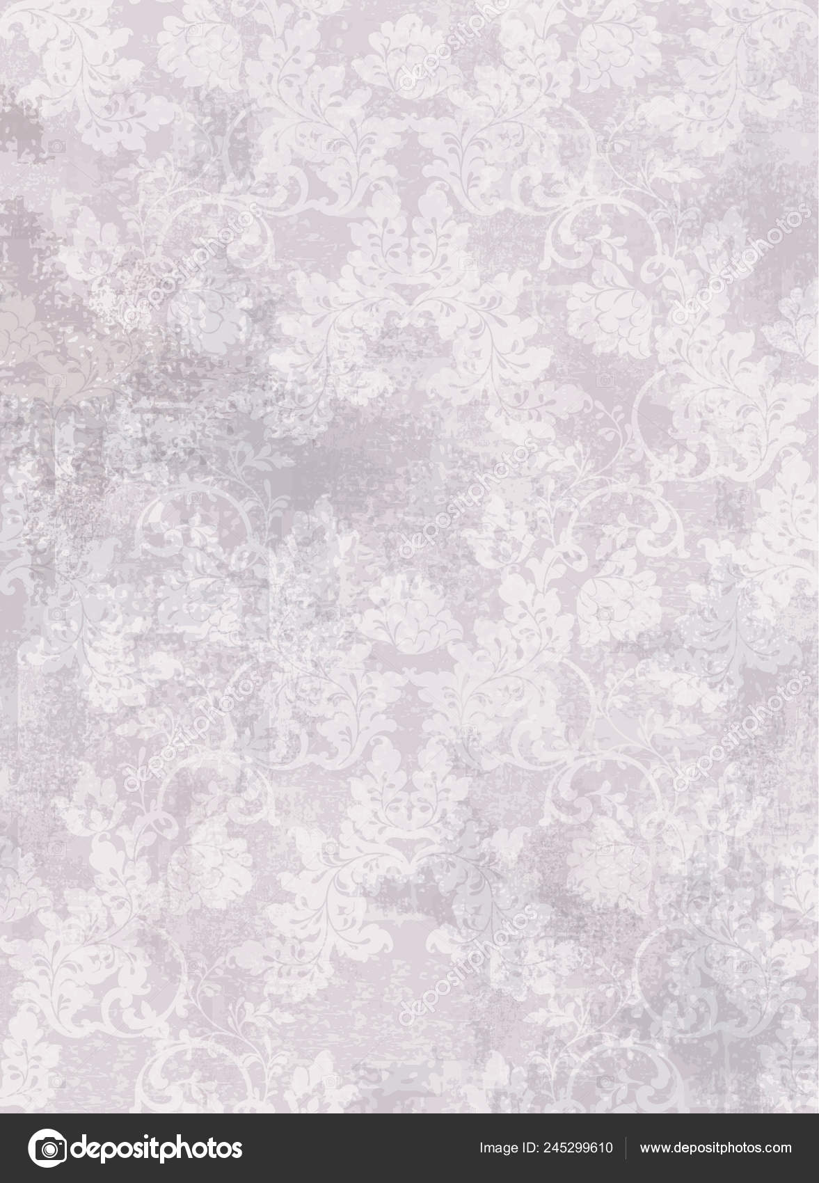 Rococo Baroque texture pattern Vector. Floral ornament decoration ...