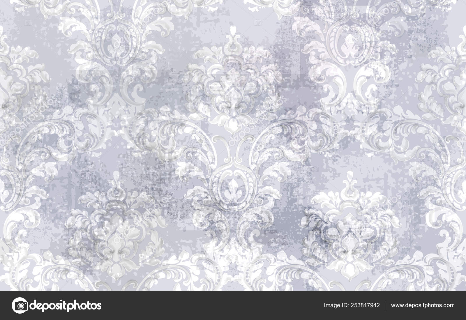 Baroque texture pattern Vector. Floral ornament decoration. Victorian ...