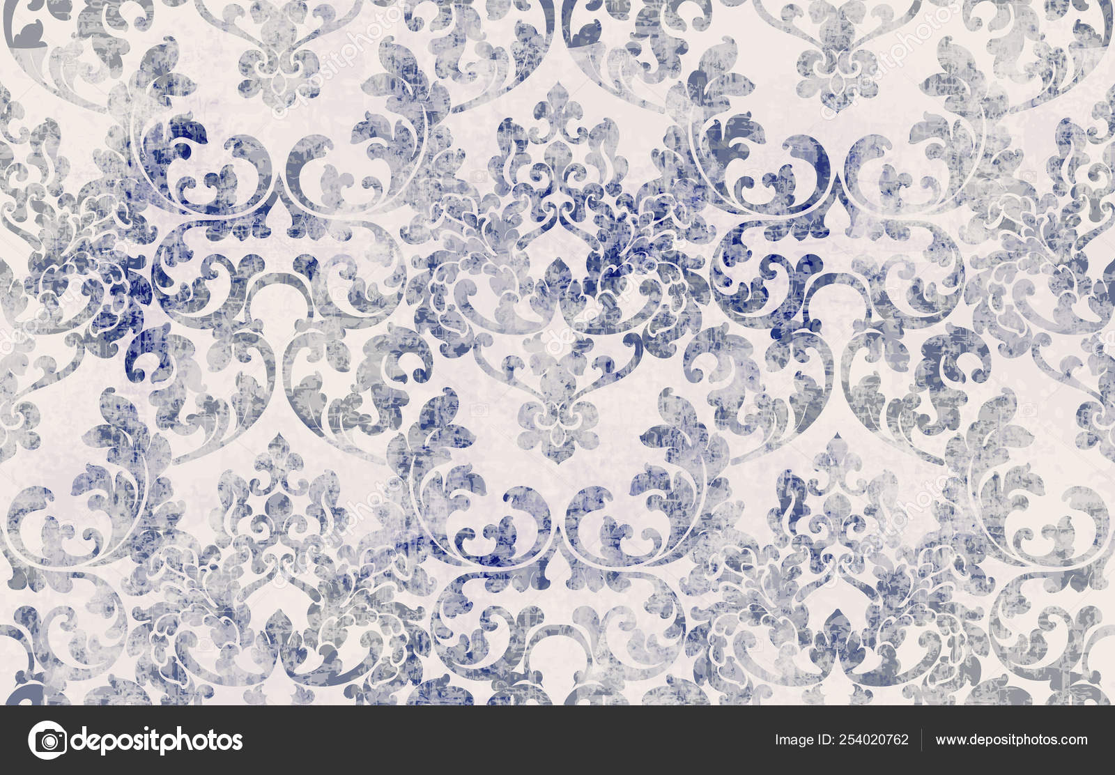Rococo texture pattern Vector. Floral ornament decoration. Victorian ...